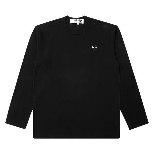 Play Comme Des Garcon Emblem Long-sleeve T-shirt - Black