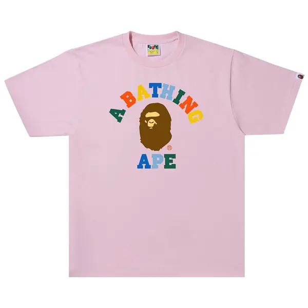 A BATHING APE Colors College Tee - Pink