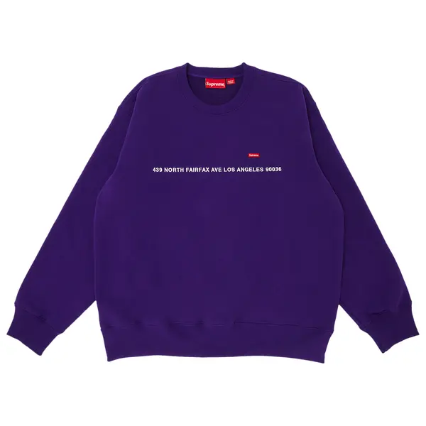 Supreme Shop Small Box Crewneck Los Angeles - Purple