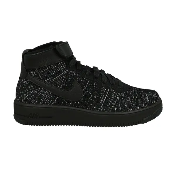 Nike Air Force 1 Flyknit Sneakers - Black
