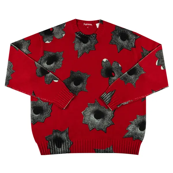 Supreme X Nate Lowman Sweater - Red