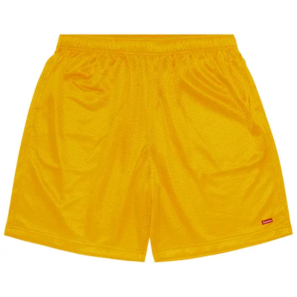 Supreme Small Box Baggy Mesh Short - Gold