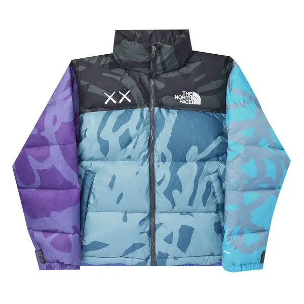 The North Face X Kaws Retro 1996 Nuptse Jacket - Blue