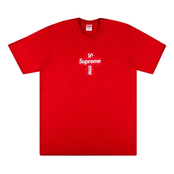 Supreme Cross Box Logo Tee - Red
