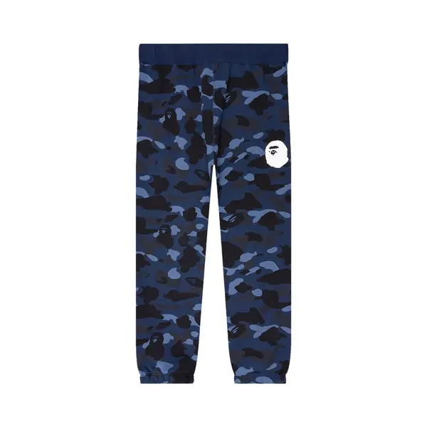 A BATHING APE Color Camo Wide Fit Sweatpants - Blue