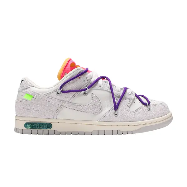 Nike Off- X Dunk Low 'lot 15 Of 50' Sneakers - White