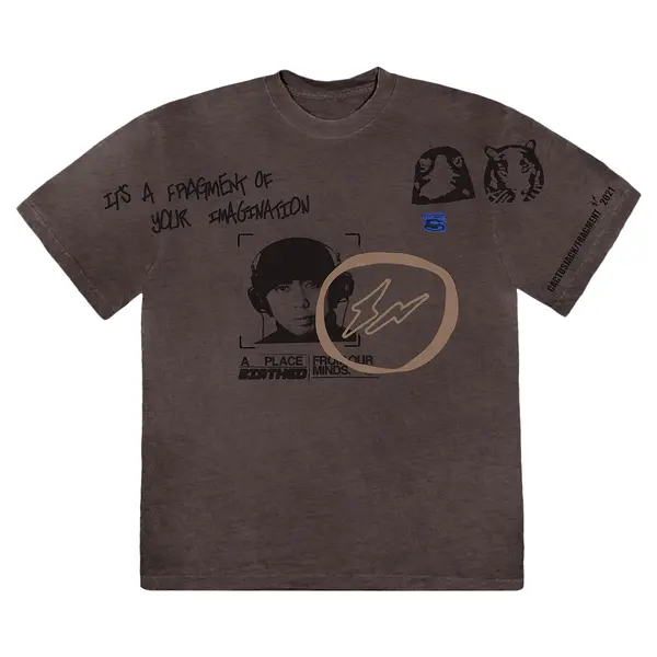 TRAVIS SCOTT For Fragment Hiroshi Tee - Grey