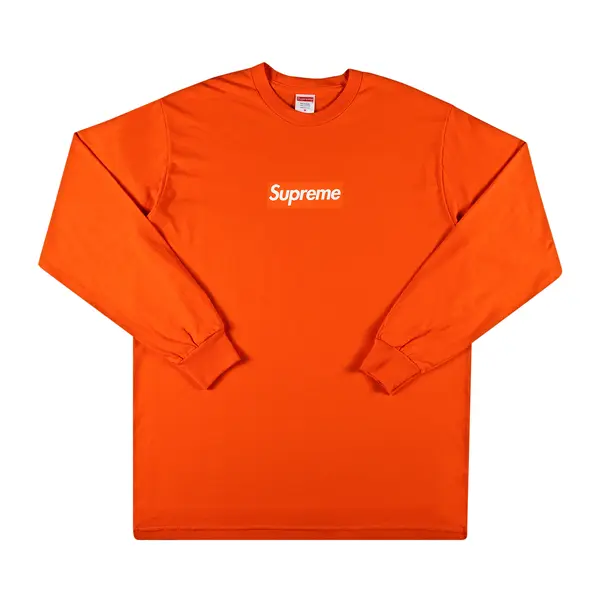 Supreme Box Logo Long-sleeve Tee - Orange