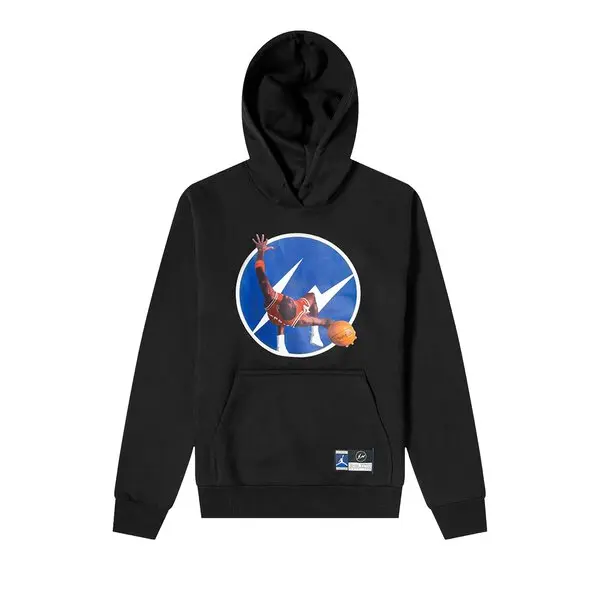 JORDAN X Fragment Image Pullover Hoodie - Black