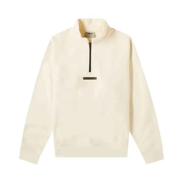 Fear Of God Mockneck Half Zip 'buttercream