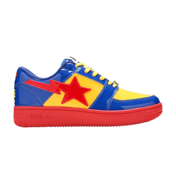 A BATHING APE X Dc Comics Bapesta Low M1 'superman' Sneakers - Blue