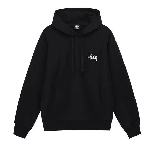 StÜssy Basic Fleece Hoodie - Black