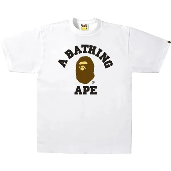 A BATHING APE College T-shirt - White