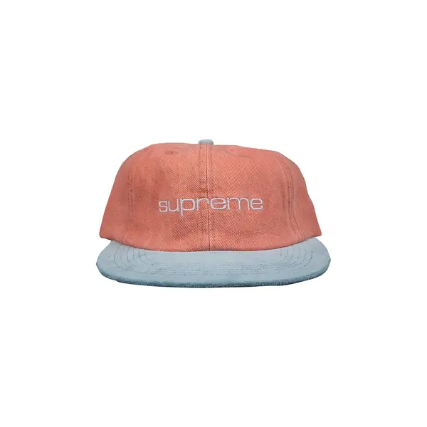 Supreme Denim Suede 6-panel Cap - Pink