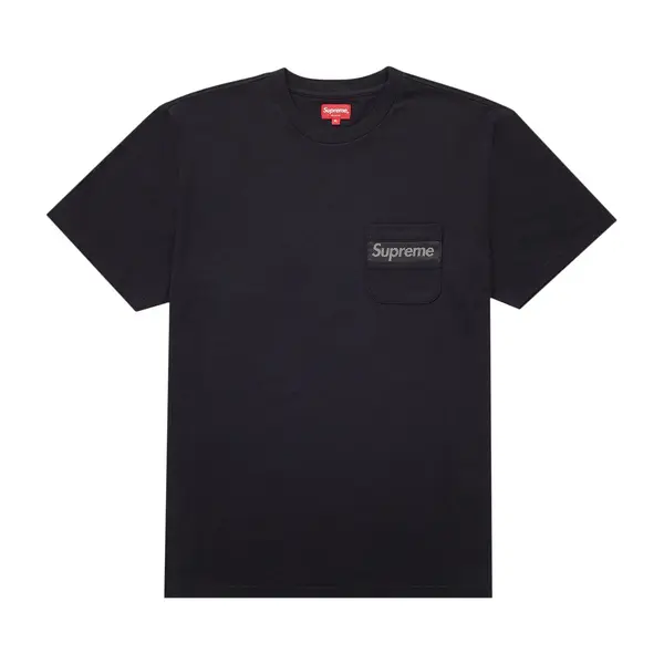 Supreme Mesh Stripe Pocket Tee - Black