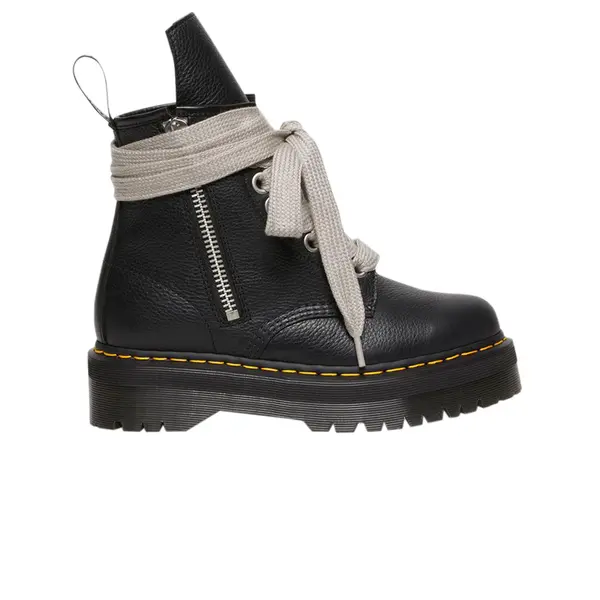 Dr. Martens Rick Owens X 1460 Quad Platform Leather Boots - Black
