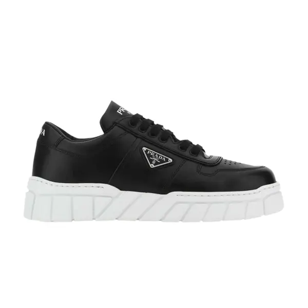 Prada Leather Sneakers - Black