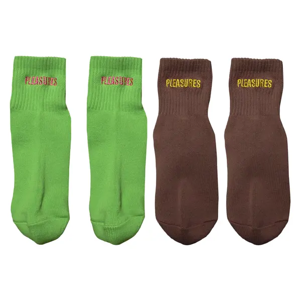 PLEASURES Socks Set Of 2 - Green