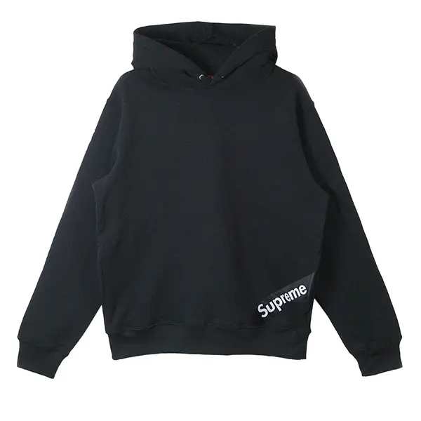 Supreme Corner Label Hooded Sweatshirt - Black