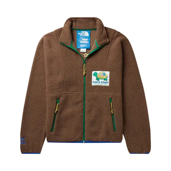 The North Face X Online Ceramics Sherpa Fleece Jacket - Brown