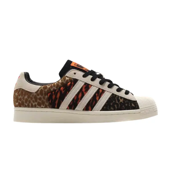 Adidas Atmos X Superstar 'crazy Animal' Sneakers - Cream