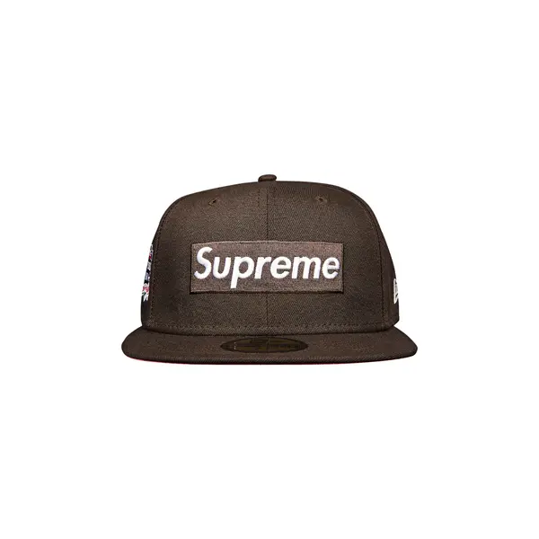 Supreme No Comp Box Logo New Era Cap - Brown