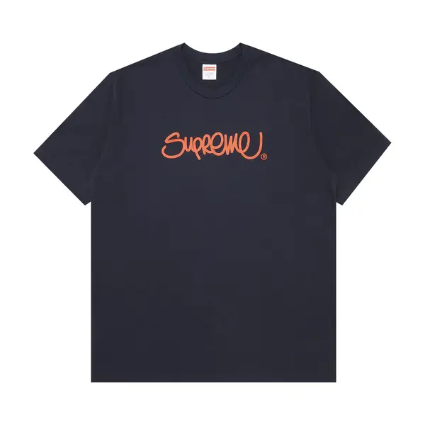 Supreme Handstyle Tee 'navy - Blue