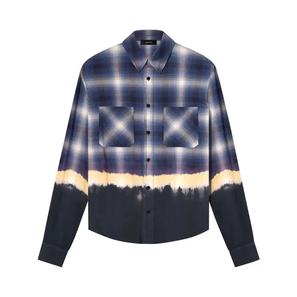 Amiri Bleach Bandana Plaid Shirt