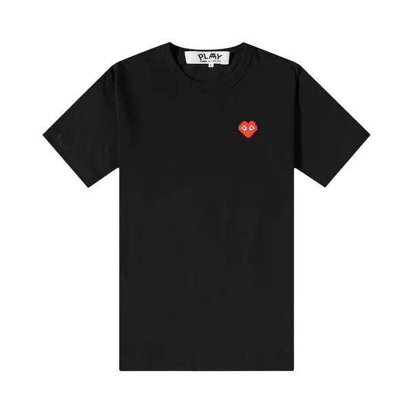 Play Comme Des Garcon X Invader Mini Logo T-shirt - Black