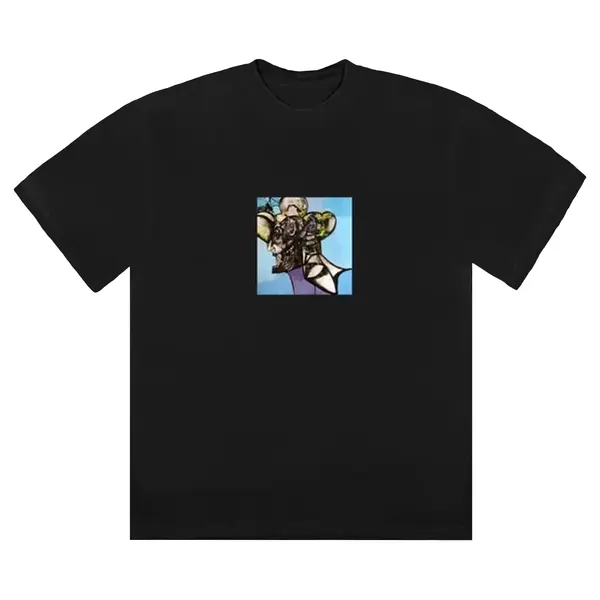 CACTUS JACK BY TRAVIS SCOTT Portrait Of Travis Title T-shirt - Black