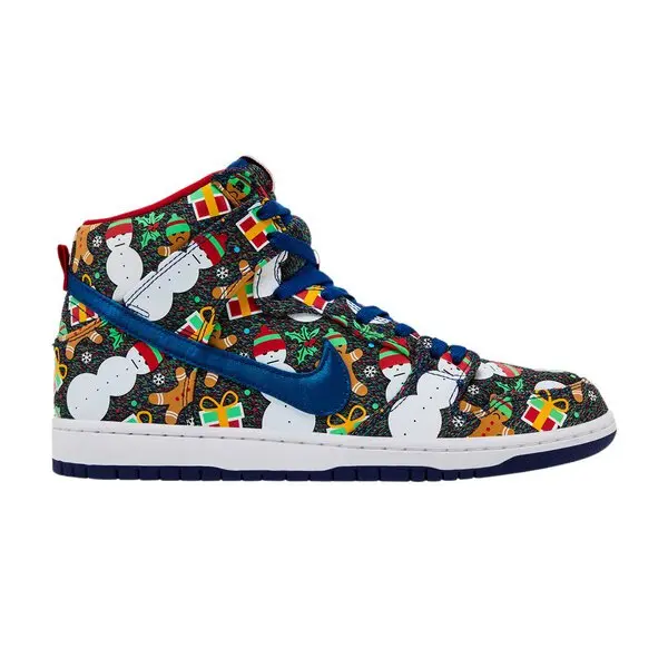 Nike Concepts X Sb Dunk Pro High 'ugly Christmas Sweater' 2017 Special Box Sneakers - Multicolor