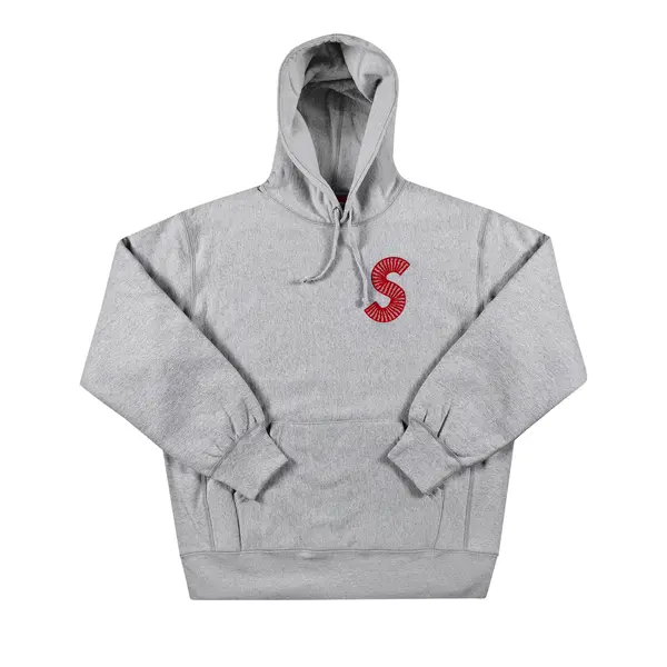 Supreme S Logo Hooded Sweatshirt - Grey