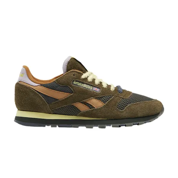 REEBOK Brain Dead X Classic Leather 'fuzzy Suede' Sneakers - Brown
