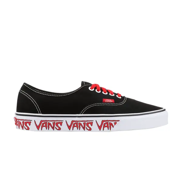 VANS Authentic Sketch Sidewall Sneakers - Red