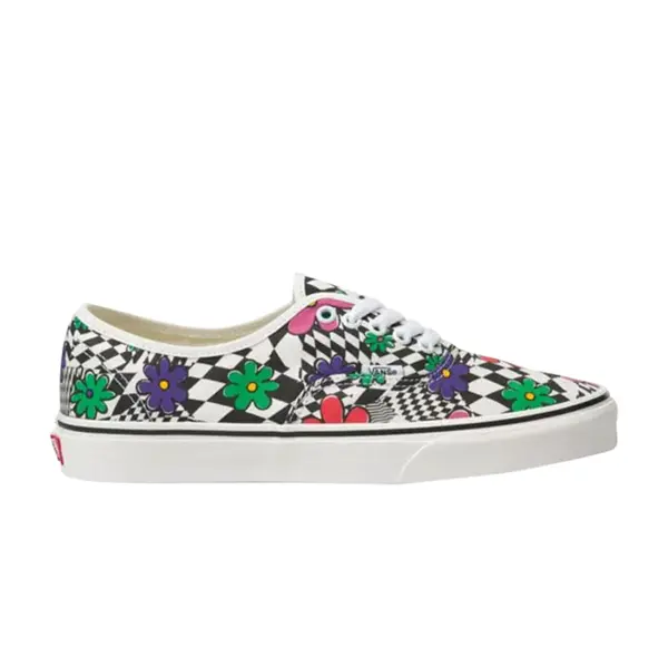 VANS Authentic Floral Checkerboard Sneakers - White