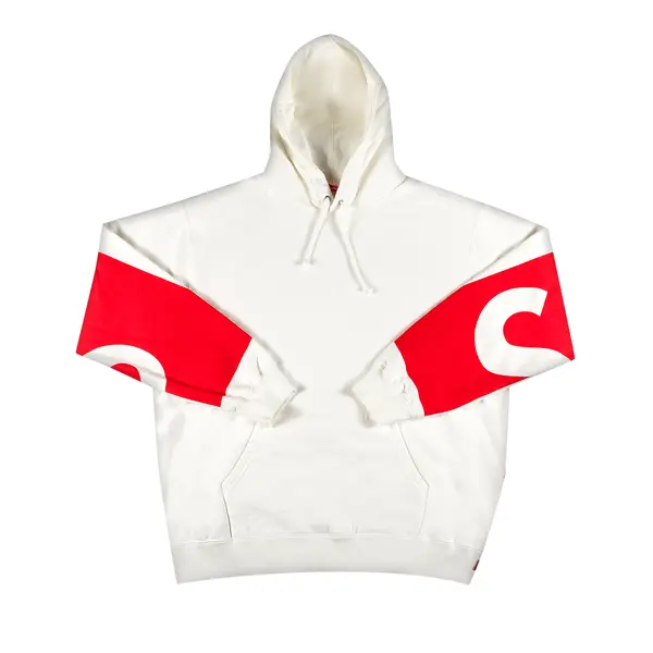 Supreme Big Logo Hooded Sweatshirt - White