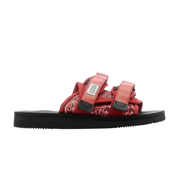 Suicoke Moto-cab-pt02 'paisley' Slides - Red