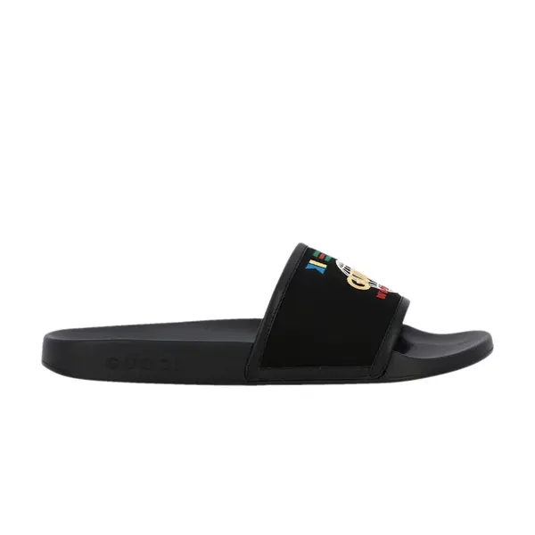Gucci Slide 'worldwide Flag - Black