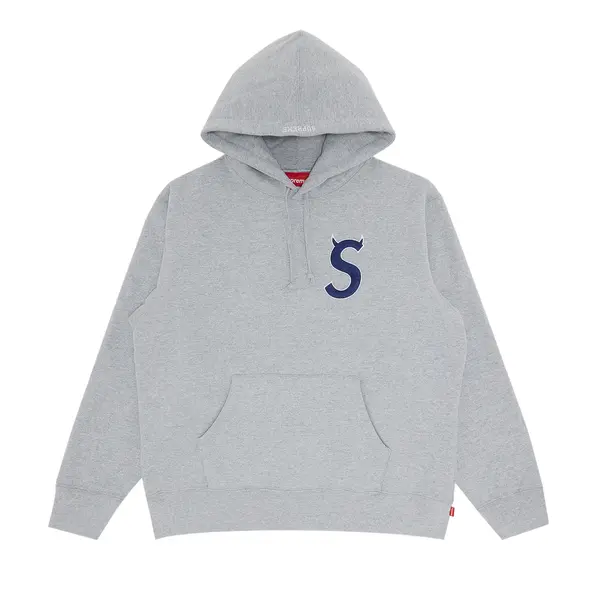 Supreme S Logo Hooded Sweatshirt - Grey