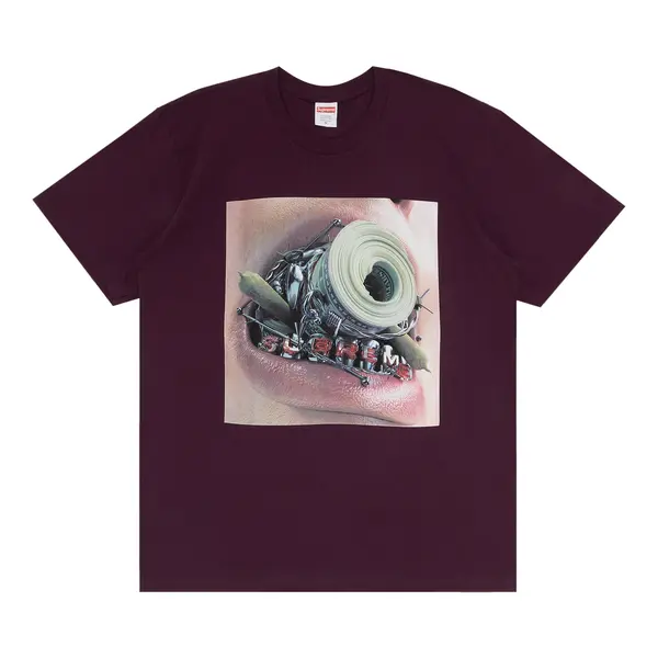 Supreme Braces Tee 'eggplant
