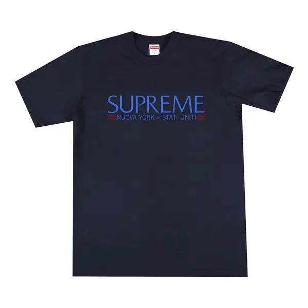 Supreme Nuova York Tee 'navy - Blue