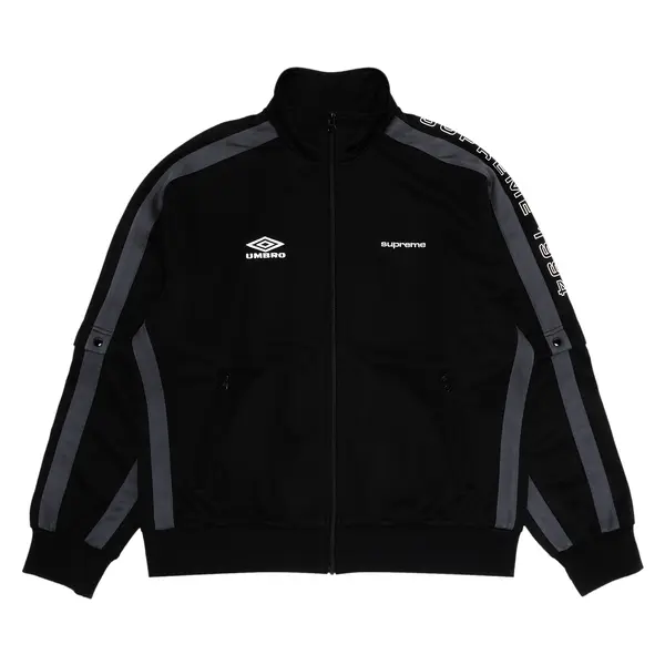 ジャケット・アウター Supreme /Umbro Track Jacket Black Supreme Umbro Leather Track Jacket Black Men's - US