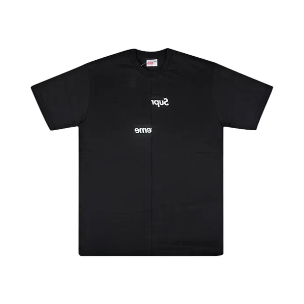 Supreme X Comme Des Garçons Shirt Split Box Logo T-shirt - Black