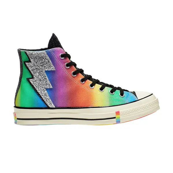CONVERSE Chuck 70 Hi Pride Shimmering Sneakers - Black