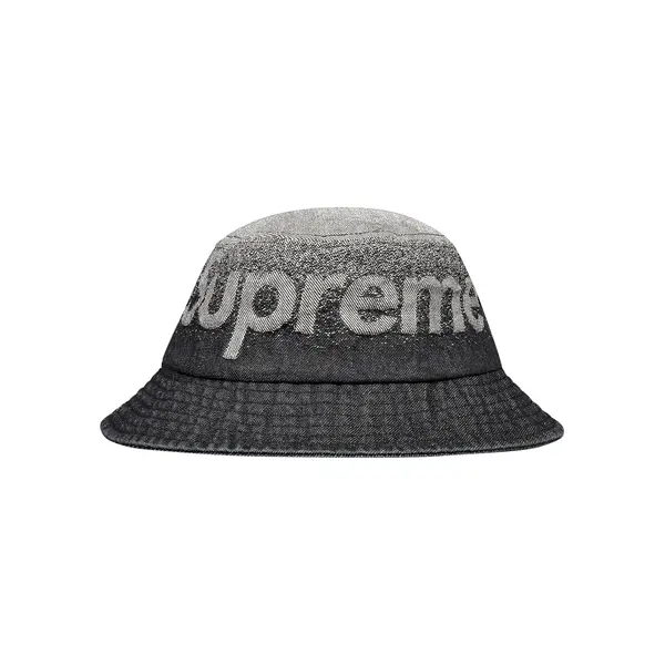 Supreme Fade Jacquard Denim Crusher - Black | Editorialist
