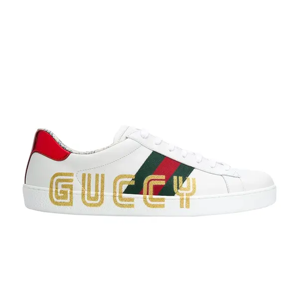 Gucci Ace Low Top Sneaker With Guccy Print