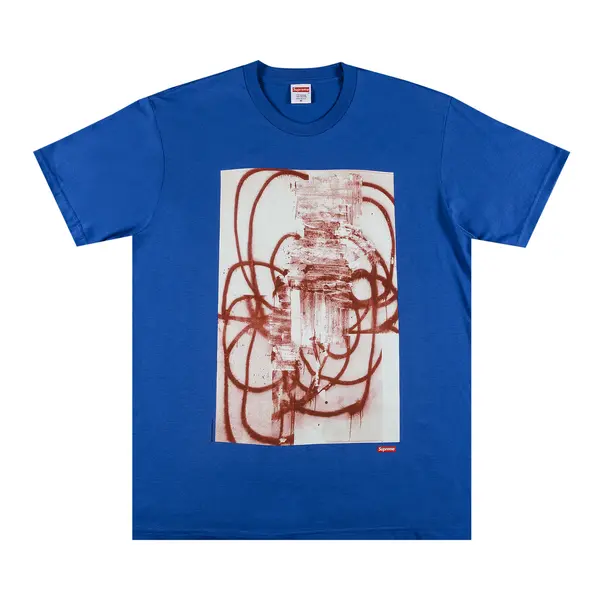 Supreme X Christopher Wool 2001 Tee 'royal - Blue