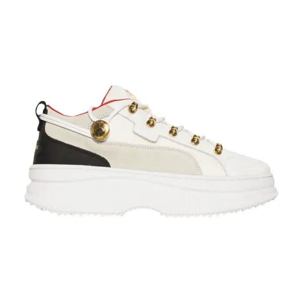 Puma Balmain X Deva Sneaker In White Editorialist