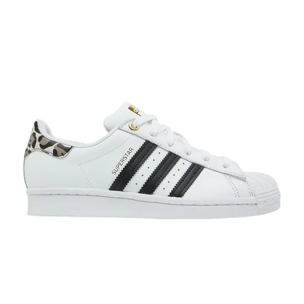 Adidas Superstar Leopard Sneakers - White | Editorialist