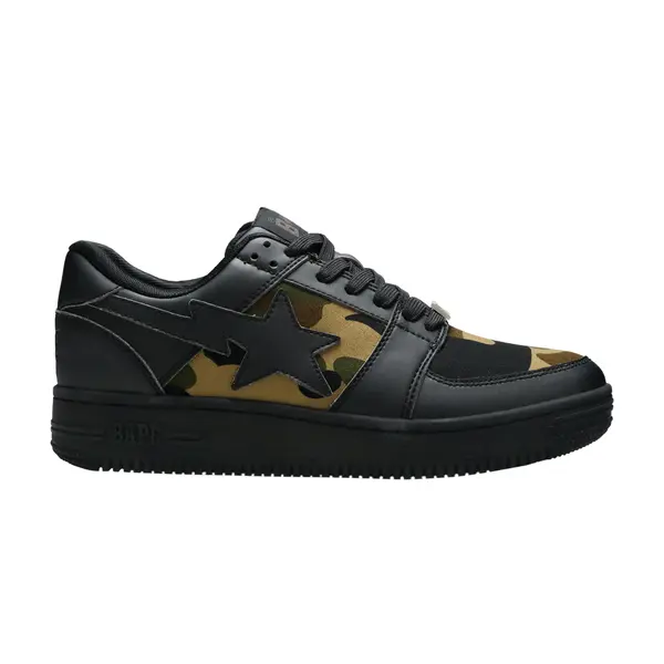 A BATHING APE Bapesta Low M1 '1st Camo' Sneakers - Black